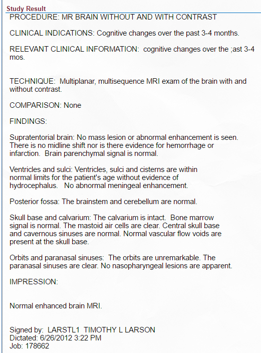 CFS: Appropriate Brain Scans | CFS Remission